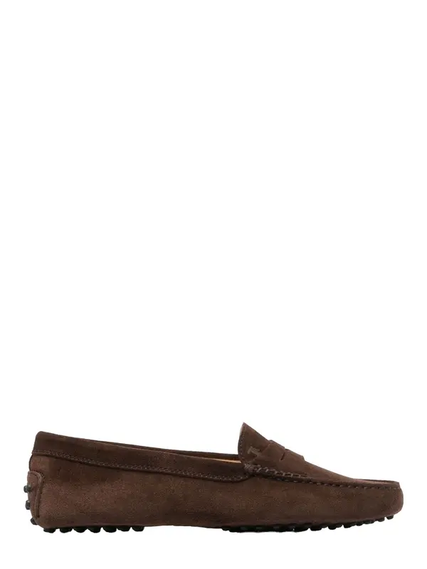 TOD'S Gommino Suede Driving Moccasins - Brown