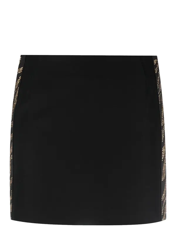 Just Cavalli Rhinestone-embellished Miniskirt - Black