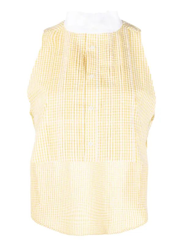 MAISON JEJIA Rampling Baby Sleeveless Shirt - Yellow