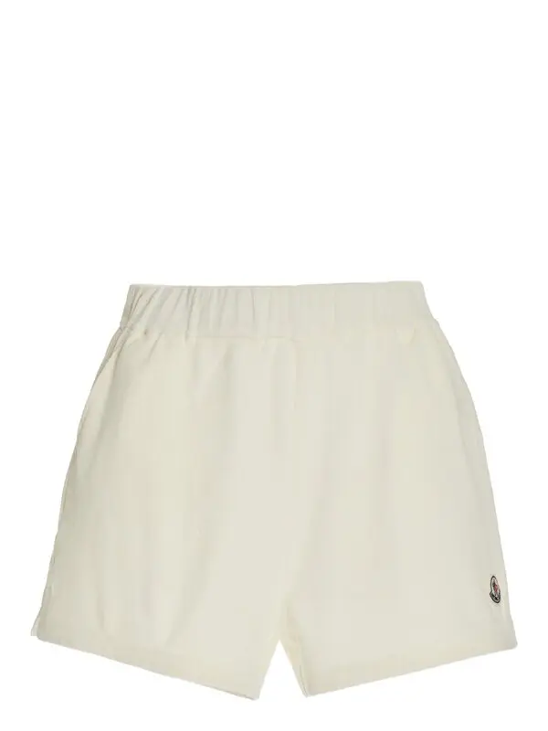 Moncler Oversized Cotton-blend Sweat Shorts - White