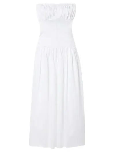 Tove Lauryn Strapless Midi Dress - White