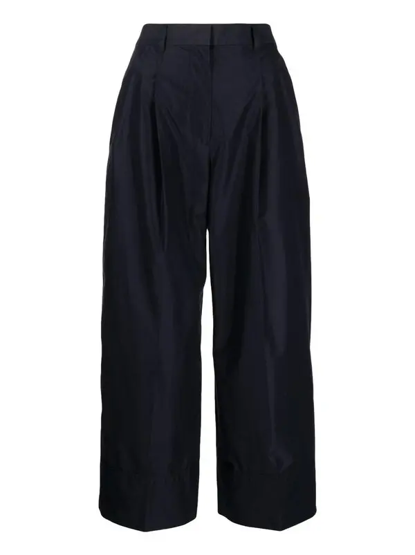 3.1 Phillip Lim Pleat-detailing Cropped Trousers - Black