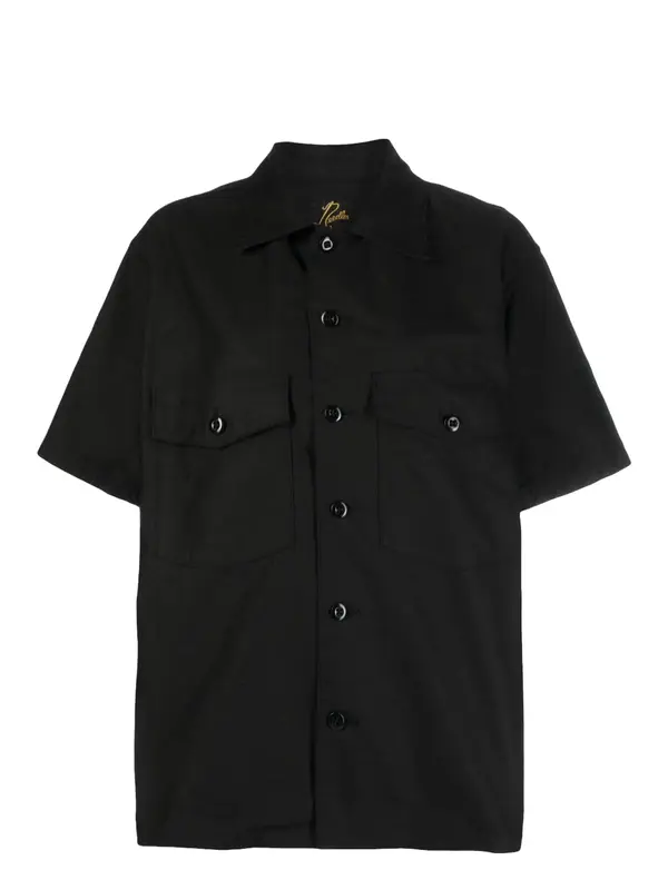 Needles Flap-pockets Cotton Shirt - Black