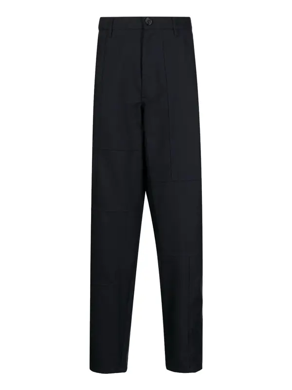Comme Des Garçons Panelled Tailored Trousers - Blue