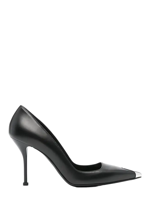 Alexander McQueen Punk 90mm Leather Pumps - Black