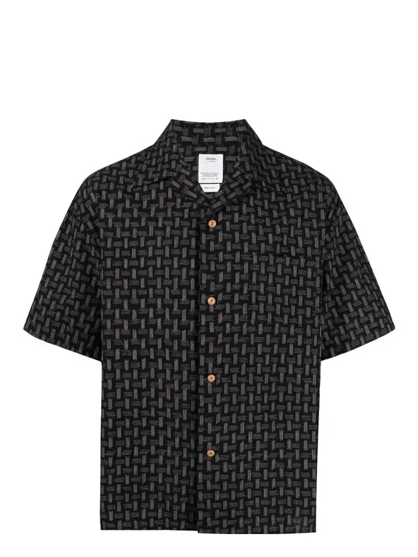 Visvim Graphic-print Short-sleeve Shirt - Black