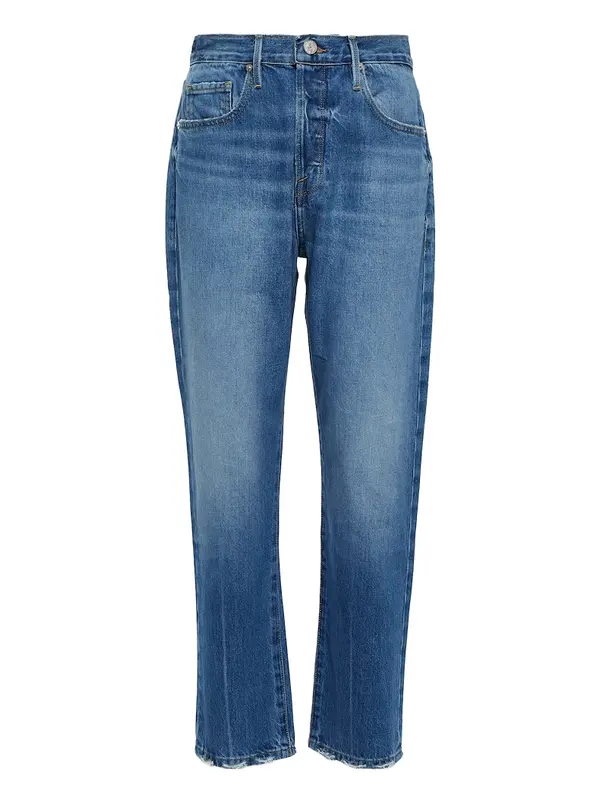 FRAME Le Original High-rise Straight Jeans - Blue