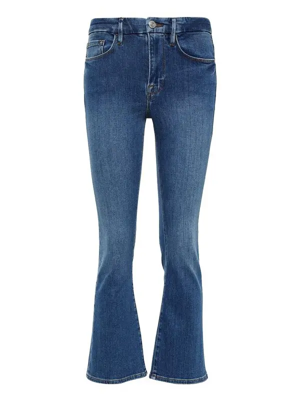 FRAME Le Crop Mini Bootcut Jeans - Blue