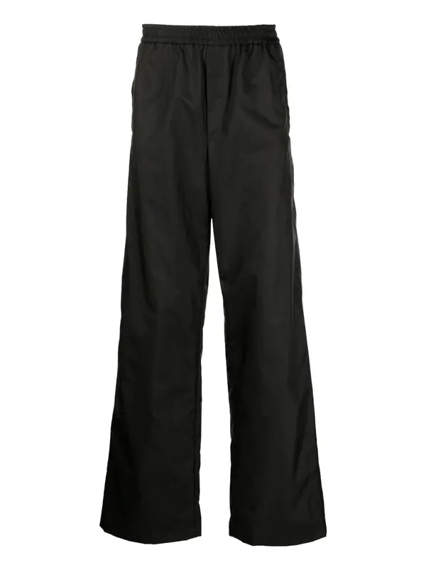 Valentino Garavani Elasticated Waist Straight-leg Trousers - Black