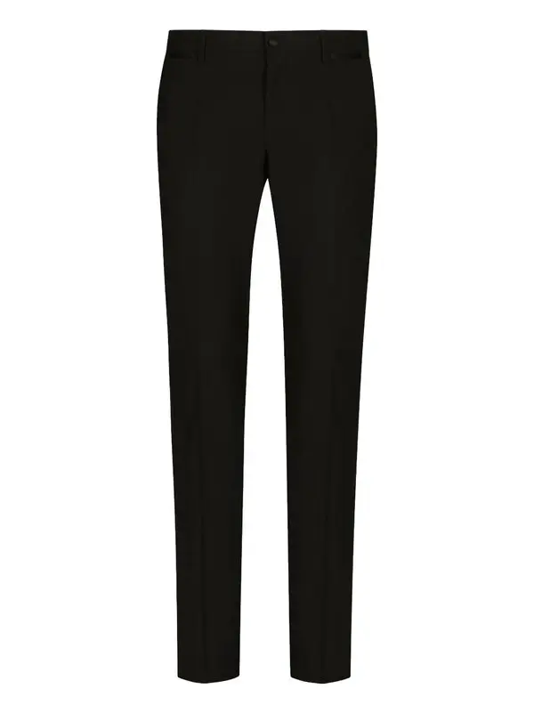 Dolce & Gabbana Straight-leg Tuxedo Trousers - Black