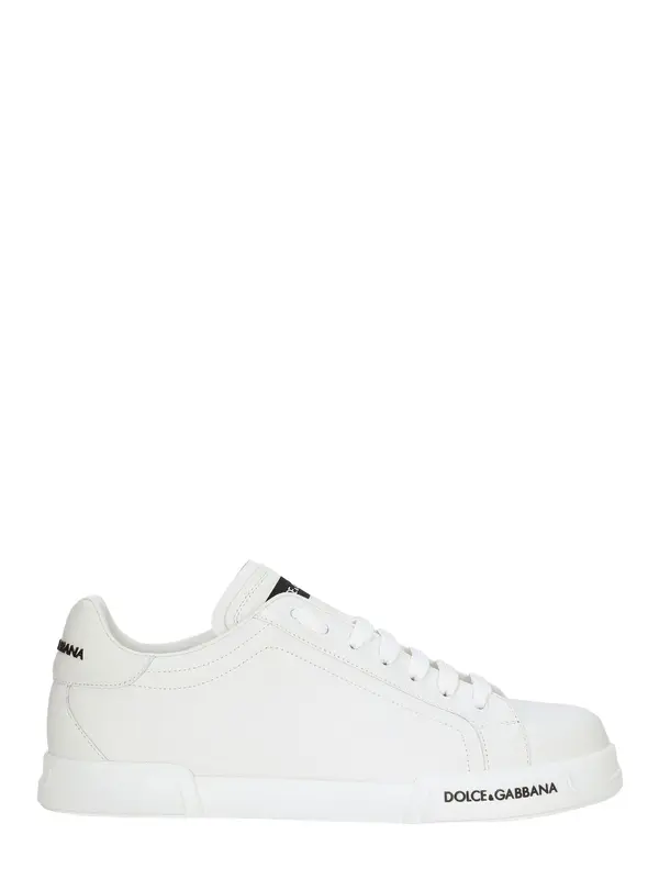Dolce & Gabbana Logo-patch Low-top Sneakers - White