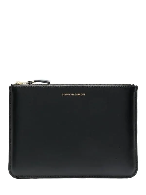 Comme Des Garçons Logo-print Leather Wallet - Black