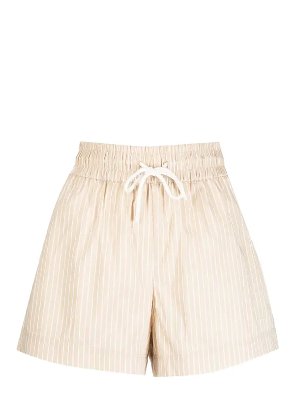 FRAME Drawstring Waist Shorts - Neutrals