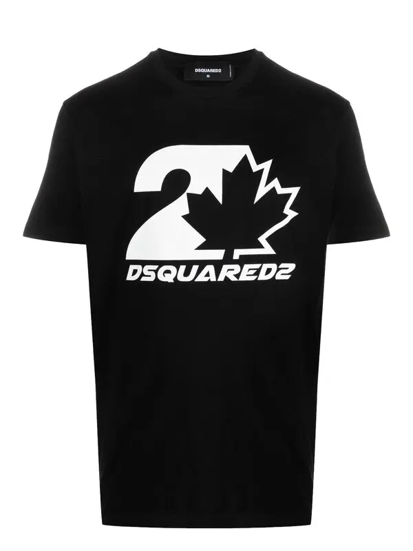 Dsquared2 Logo-print Cotton T-shirt - Black