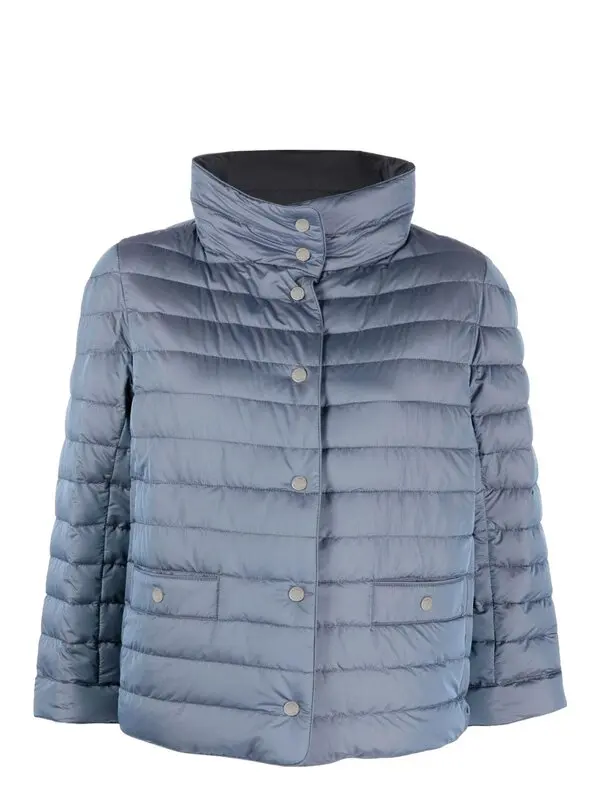 MOORER Cindy High-collar Padded Jacket - Blue