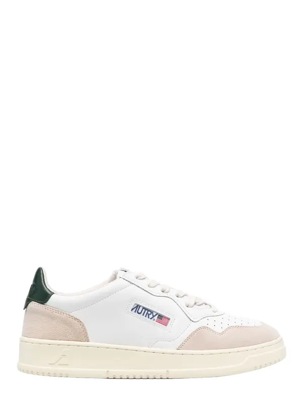 AUTRY Medalist Panelled Leather Sneakers - White