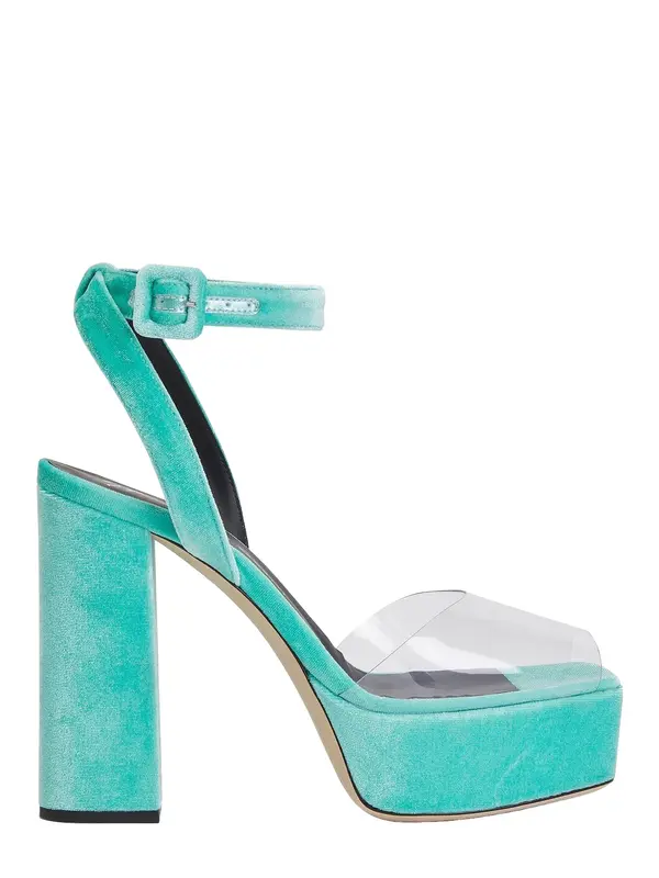 GIUSEPPE ZANOTTI 120mm Betty Plexi Sandals - Blue