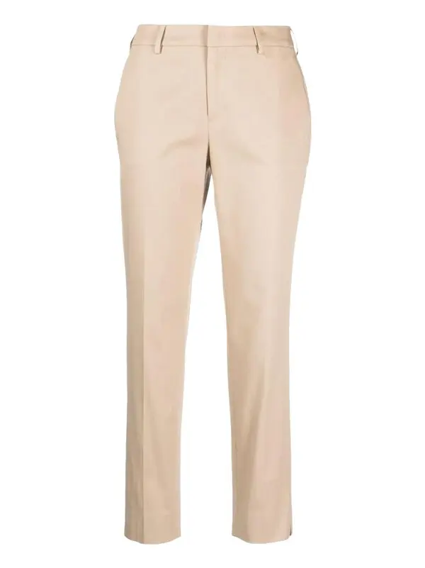 PT TORINO Straight-leg Stretch-cotton Trousers - Neutrals