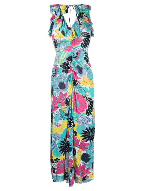 Diane Von Furstenberg Floral-print Dress - Blue
