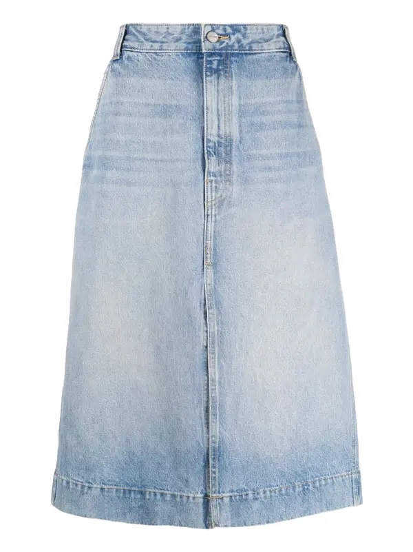 Khaite The Charlene Denim Skirt - Blue