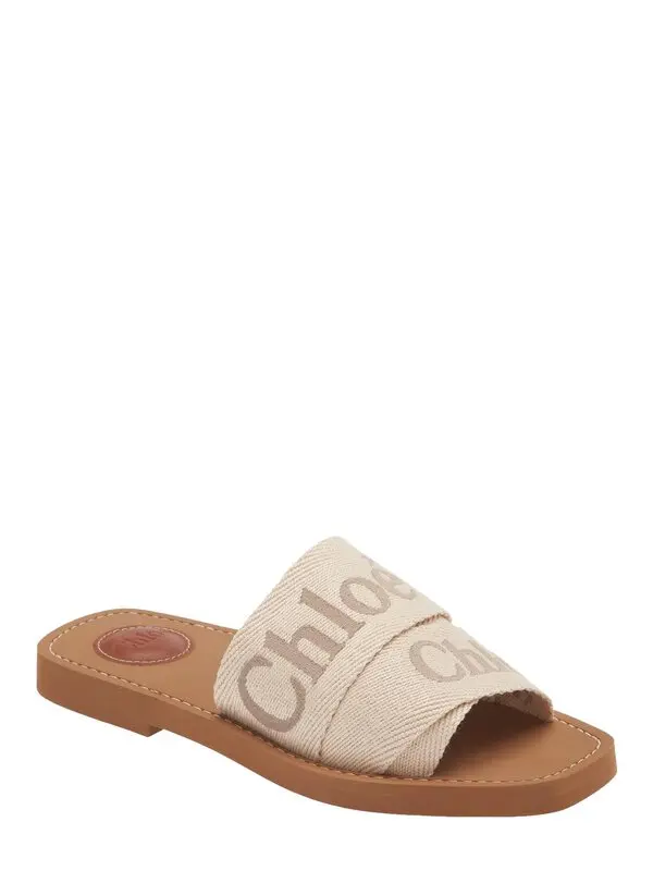 Chloé Woody Slide Sandal - Blushy Beige