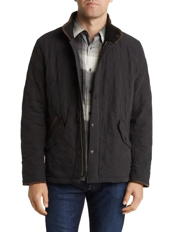 Barbour Bowden Quilted Nylon Jacket - Black