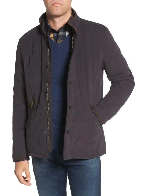 Barbour Bowden Quilted Nylon Jacket - Navy