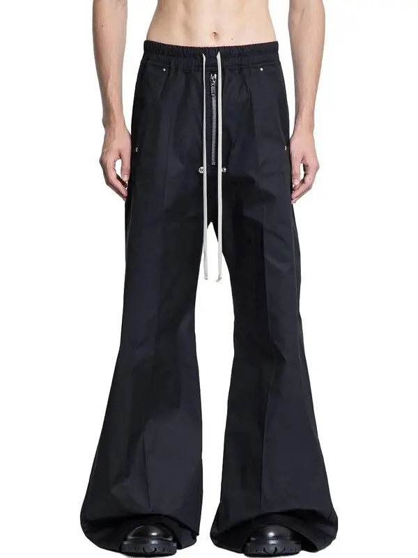 Rick Owens Wide Leg Bela Trousers - Black