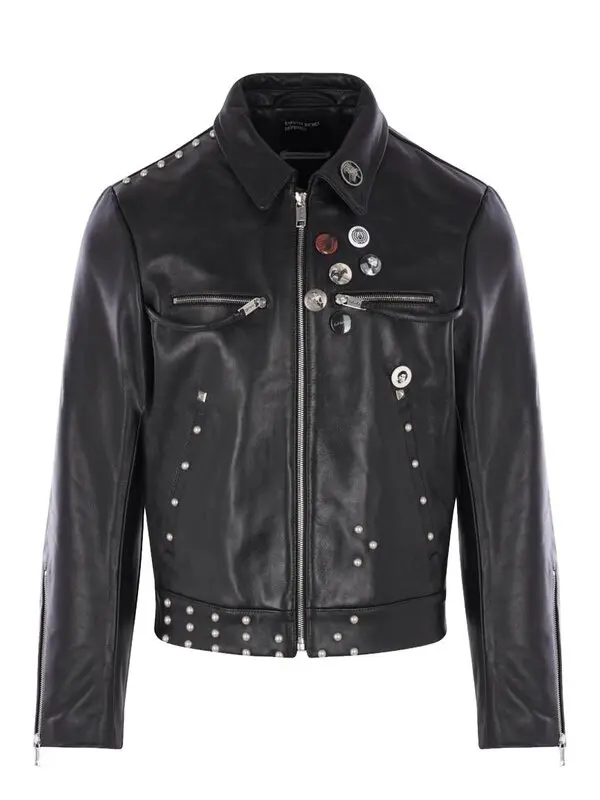 Enfants Riches Déprimés Leather Jacket - Black