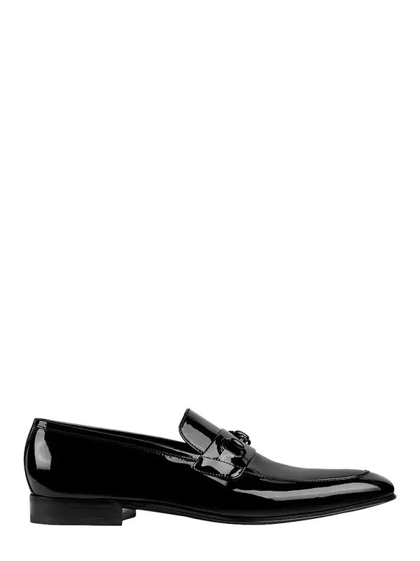 Gucci Ed Patent Leather Loafers - Black