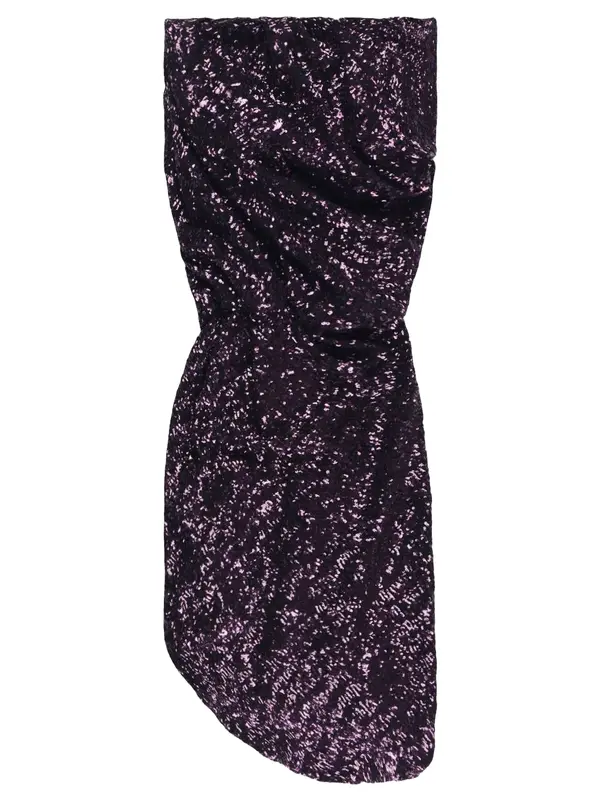 Attico Eita Sequin Mini Dress - Black