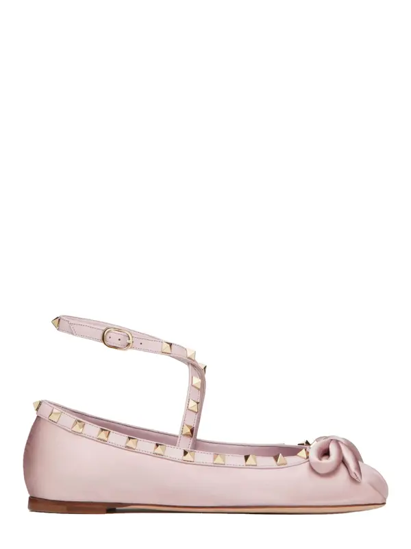 Valentino Garavani Rockstud Ballerina Flats - Pink
