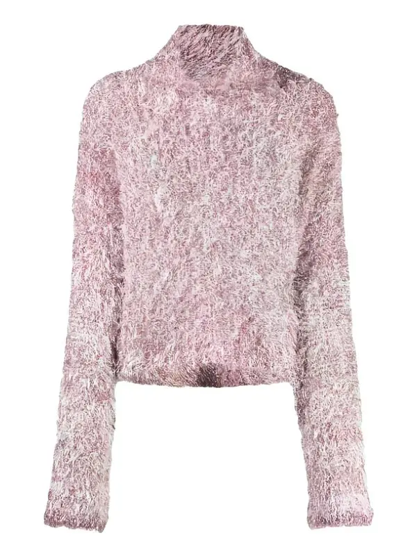 JW Anderson Cut-out Cropped Jumper - Pink