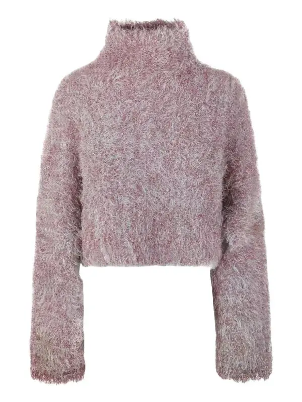 JW Anderson Cut-out Cropped Jumper - Pink