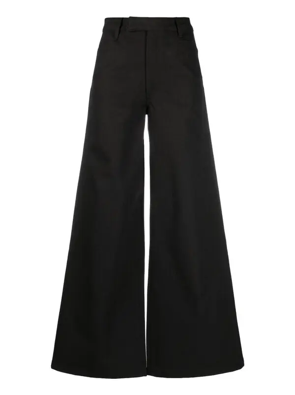 Amiri Wide-leg Cotton Trousers - Black