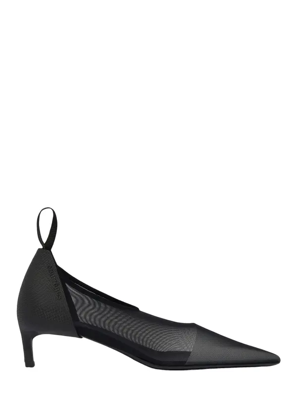 COURREGES 35mm Diving Mesh Pumps - Black