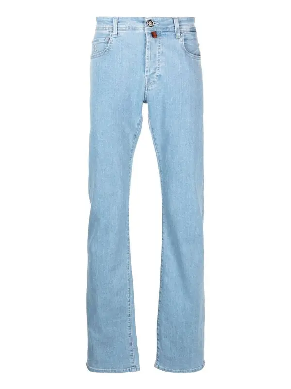 BILLIONAIRE Mid-rise Straight-leg Jeans - Blue