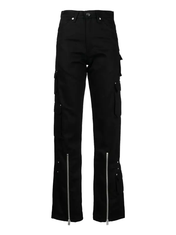 HELIOT EMIL Definite Cargo Trousers - Black