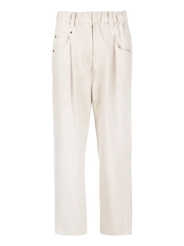 Brunello Cucinelli Mid-rise Trousers - Neutrals