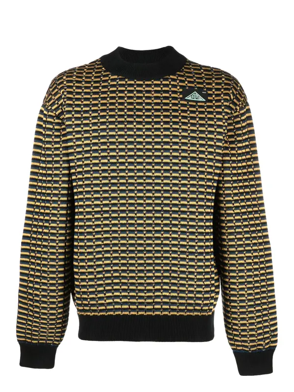 OAMC Logo-patch Knit Jumper - Blue