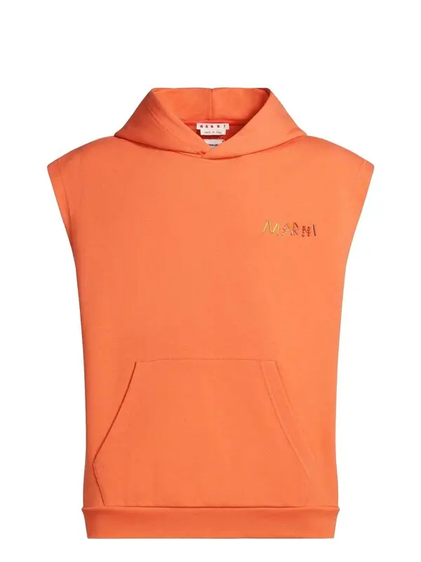 Marni Logo Sleeveless Sweatshirt - Orange