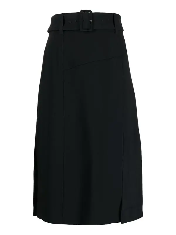 3.1 Phillip Lim Belted High-waisted Skirt - Black