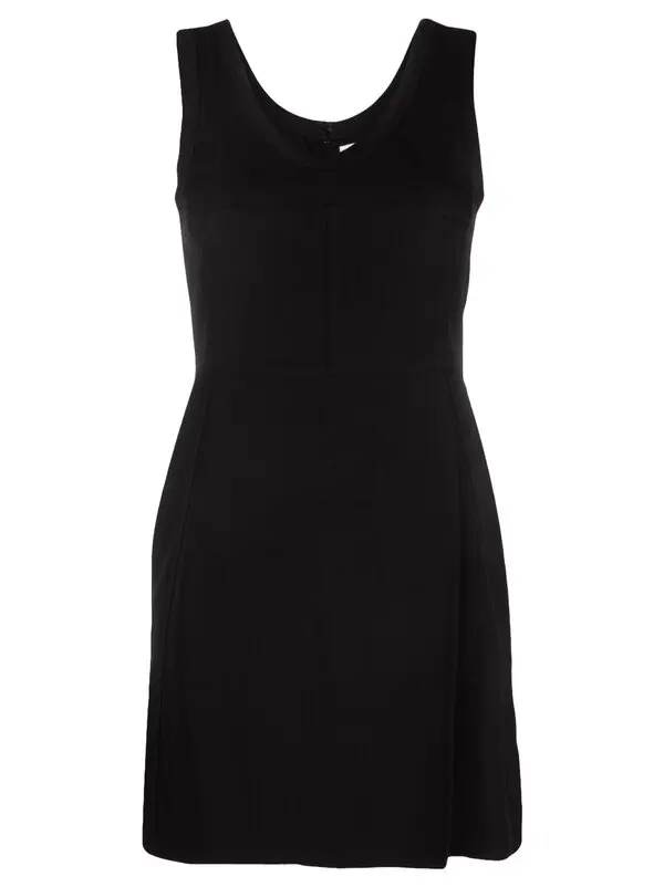 JIL SANDER Sleeveless A-line Minidress - Black