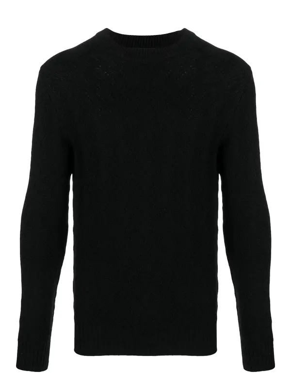 Tagliatore Crew-neck Jumper - Black