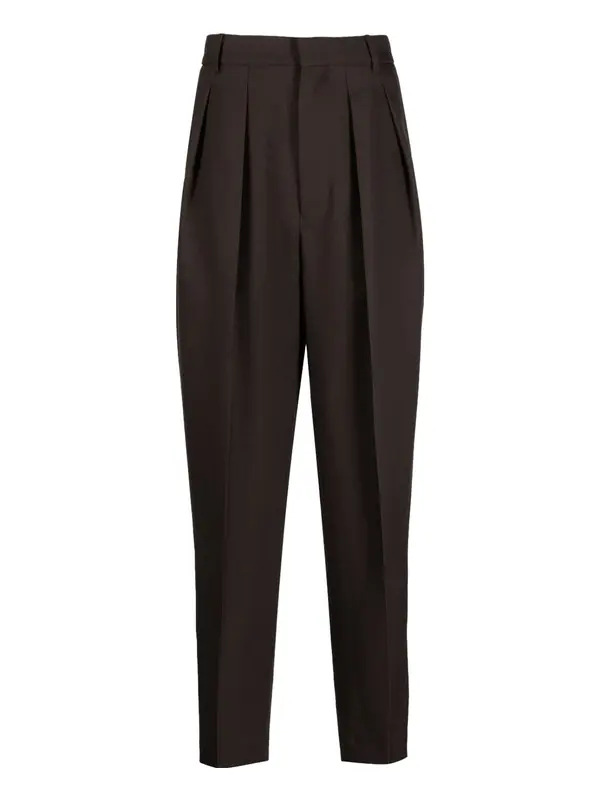 Random Identities Tapered Trousers - Brown