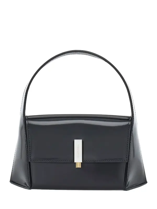 FERRAGAMO Small Geometric Shoulder Bag - Black