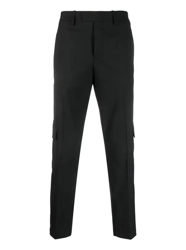 Neil Barrett Cargo Cotton Trousers - Black