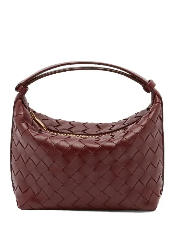 Bottega Veneta Mini Wallace Leather Top-handle Bag - Barolo