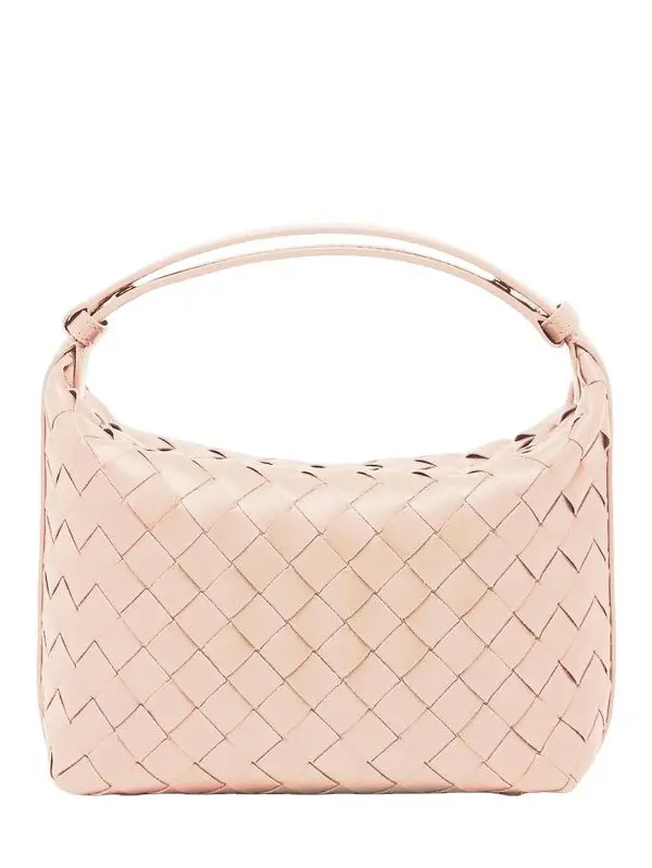 Bottega Veneta Mini Wallace Leather Top-handle Bag - Cameo