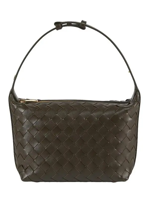 Bottega Veneta Mini Wallace Leather Top-handle Bag - Kaki
